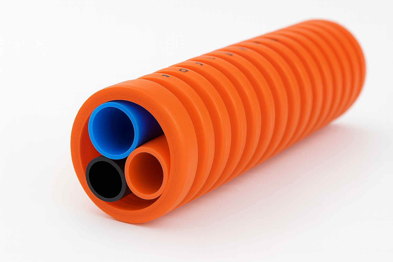 HDPE Corrugated Duct 77mm OD, With 3 Sub-ducts - Saudi Ducts